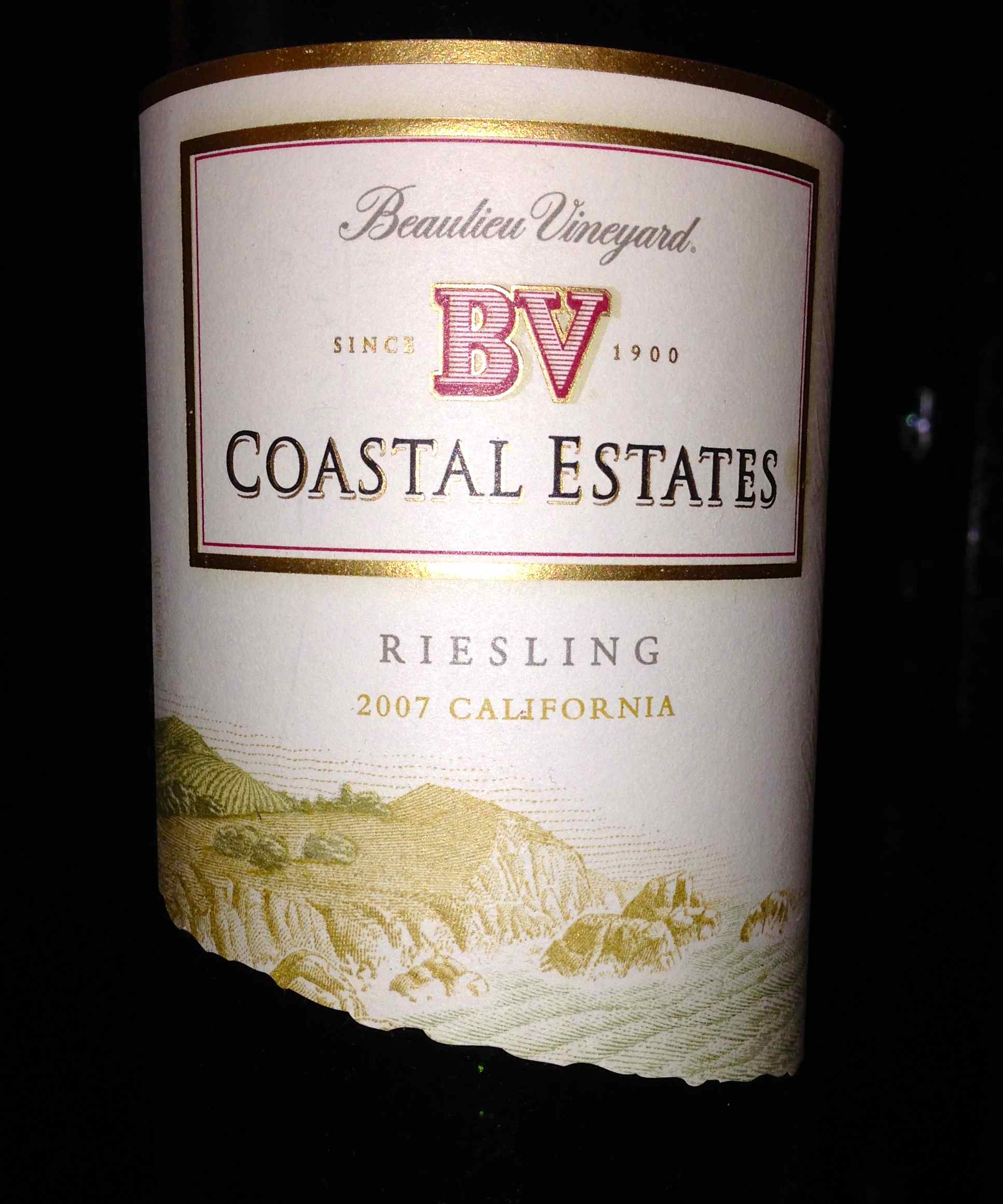 BV Coastal Estates 2007 Riesling, California, USA | NotesOfNote