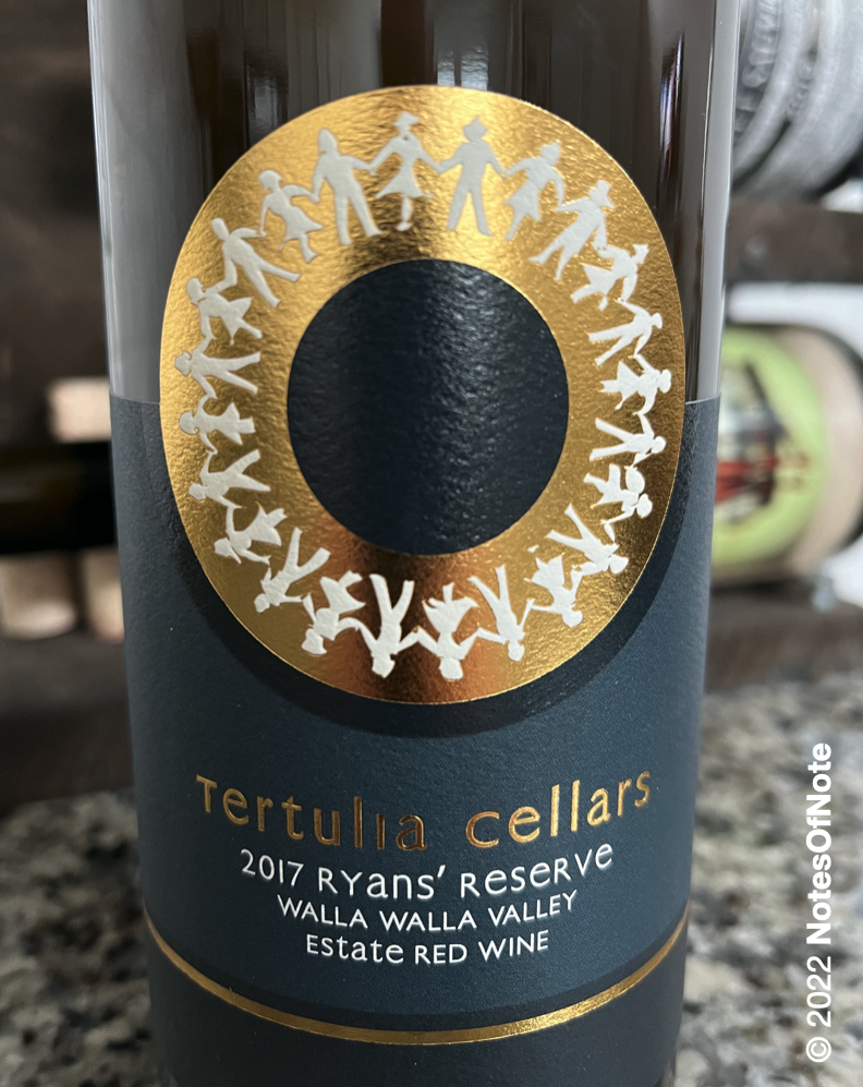 2017 Ryan’s Reserve, Tertulia Cellars | NotesOfNote
